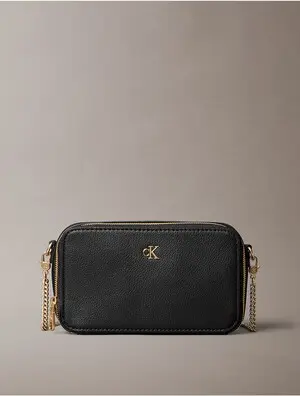 Calvin Klein Minimal Monogram Camera Bag - Black