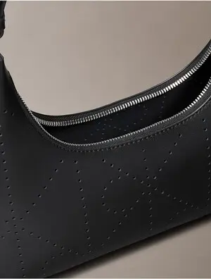 Calvin Klein Perforated Emblem Shoulder Bag