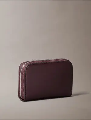Calvin Klein Bold Monogram Medium Zip Wallet - Fudge