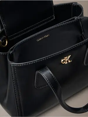 Calvin Klein Monogram Mini Tote Crossbody Bag