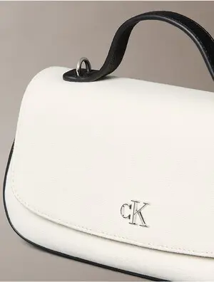 Calvin Klein Monogram Canvas Handle Shoulder Bag