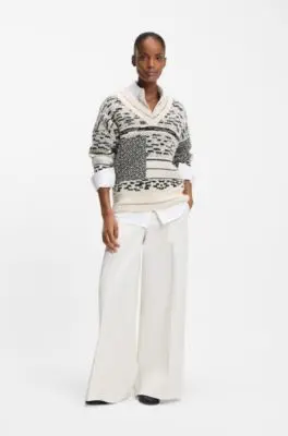 BOSS Jacquard-pattern Sweater