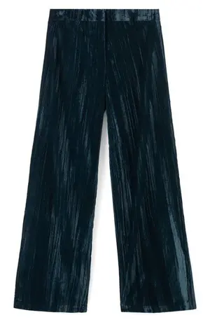 Mango Straight Velvet Pants