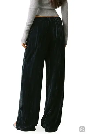 Mango Straight Velvet Pants
