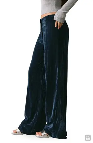 Mango Straight Velvet Pants