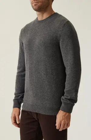 34 Heritage Cashmere Crewneck Sweater - Charcoal