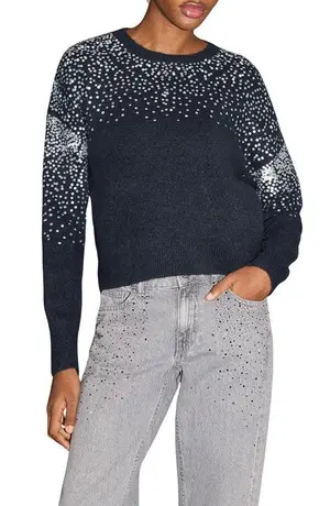 Mango Sequin Embellished Sweater