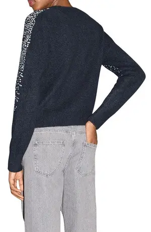 Mango Sequin Embellished Sweater