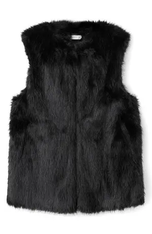 Mango Faux Fur Vest
