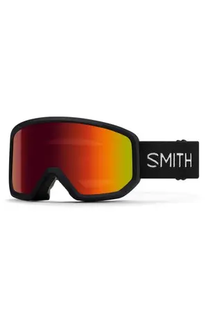 SMITH Transfer Low Bridge Snow Goggles - Black/red Sol-x Mirror