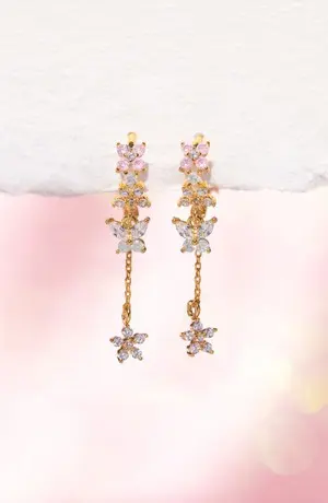 GIRLS CREW Mari Dangle Hoop Earrings