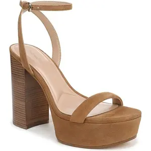 FAVORITE DAUGHTER Ruby Ankle Strap Platform Sandal - Brown Sugar