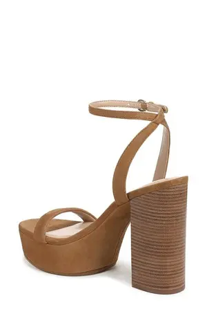 FAVORITE DAUGHTER Ruby Ankle Strap Platform Sandal - Brown Sugar