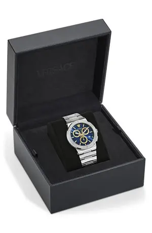 Versace Greca Logo Chronograph Bracelet Watch