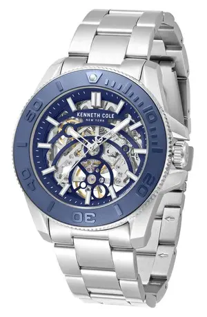 KENNETH COLE Skeleton Automatic Bracelet Watch