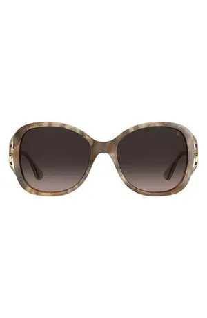 STUART WEITZMAN 58mm Square Sunglasses - Havana Beige/brown Sf