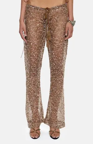 JADED LONDON Deva Sequin Knit Trousers