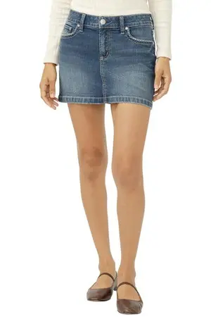 SILVER JEANS CO. Elyse Denim Miniskirt