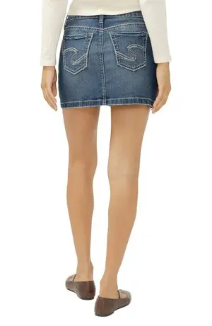 SILVER JEANS CO. Elyse Denim Miniskirt