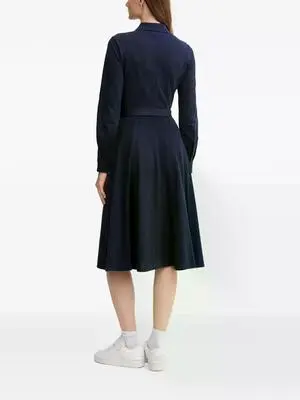 Lacoste Button Belted Midi Dress