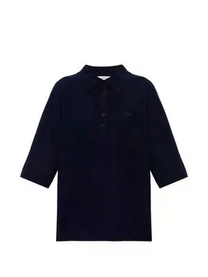 GESTUZ Buttoned Polo Top