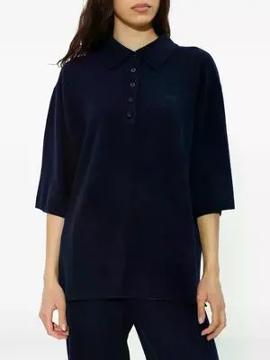 GESTUZ Buttoned Polo Top