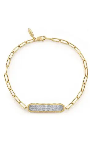 GABRIEL & CO. 14k Diamond Tag Bracelet - Gold