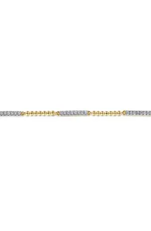 Gabriel & Co. Diamond Bar Station Bracelet In 14k