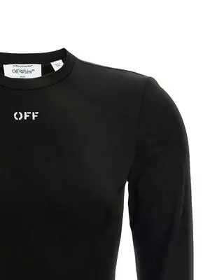 Off-White Logo-print Crew-neck Top