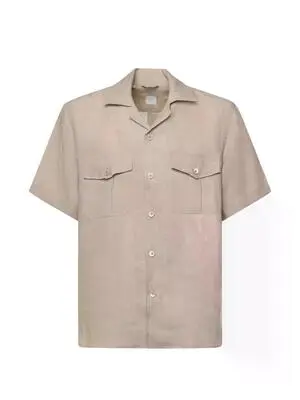 Eleventy Chest-pocket Short-sleeve Shirt - Neutrals