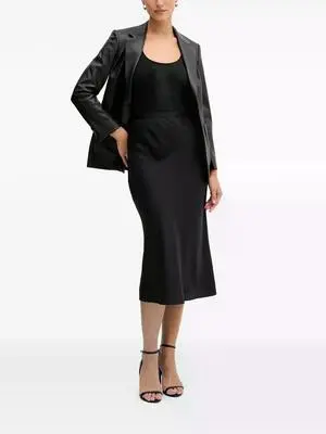 Sisley Faux-leather Blazer
