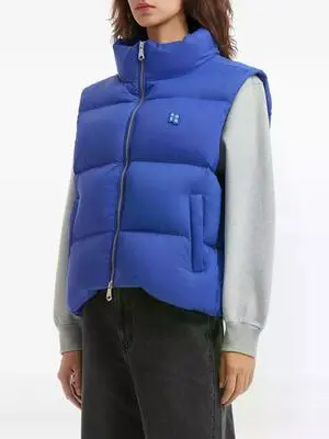 ADER ERROR Padded Gilet With Tag Detail - Blue