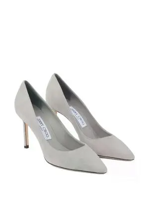JIMMY CHOO Romy 85 Pointed Pumps - Grey