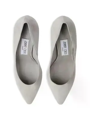 JIMMY CHOO Romy 85 Pointed Pumps - Grey