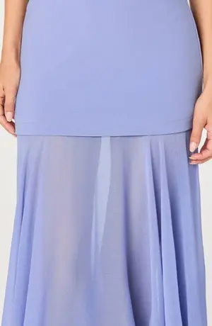 Astr The Label Lizet Strapless Maxi Dress - Periwinkle