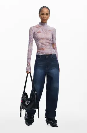 Desigual Embroidered Long Sleeve T-shirt