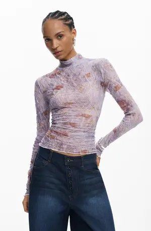 Desigual Embroidered Long Sleeve T-shirt