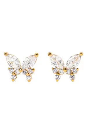 GIRLS CREW Butterfly Stud Earrings - Gold