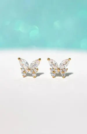 GIRLS CREW Butterfly Stud Earrings