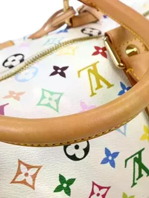 LOUIS VUITTON X Takashi Murakami 2004 Keepall 45 Tote Bag - White