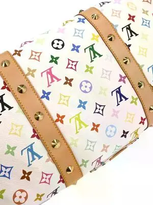 LOUIS VUITTON X Takashi Murakami 2004 Keepall 45 Tote Bag - White