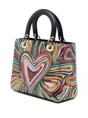 Dior 2018 Limited Edition Dioramour Medium Lady Satchel - Black