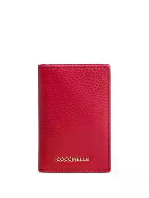 COCCINELLE Logo-appliqué Leather Wallet - Red