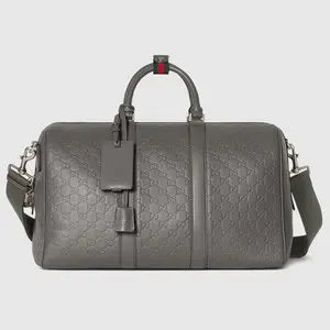 Gucci Gg Emblem Medium Duffle Bag - Grey