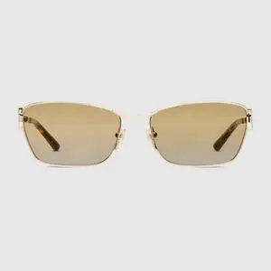Gucci Rectangular Frame Sunglasses - Green