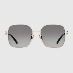 Gucci Square Frame Sunglasses - Gold