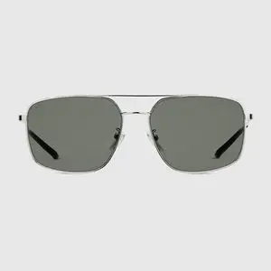 Gucci Specialized Fit Navigator Sunglasses - Silver