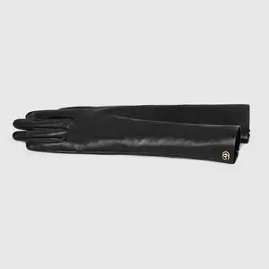 Gucci Leather Gloves With Double G