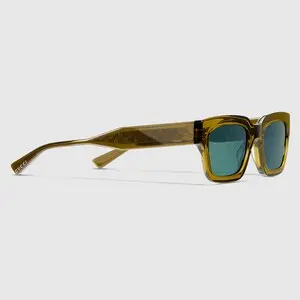 Gucci Rectangular Frame Sunglasses - Green