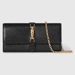 Gucci Jackie Wallet On Chain Leather - Black